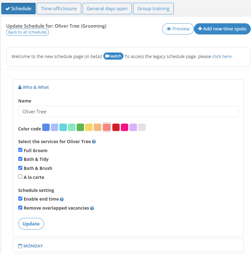 Set up grooming schedule – PawsAdmin Support Hub | Wake up, Hug Dog ...