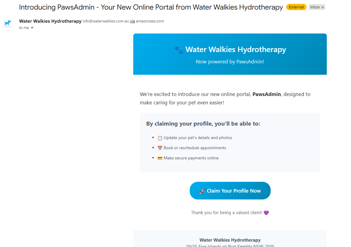 📧 Bulk Client Portal Invitations – PawsAdmin Support Hub | Wake up, Hug Dog, Have a good day!