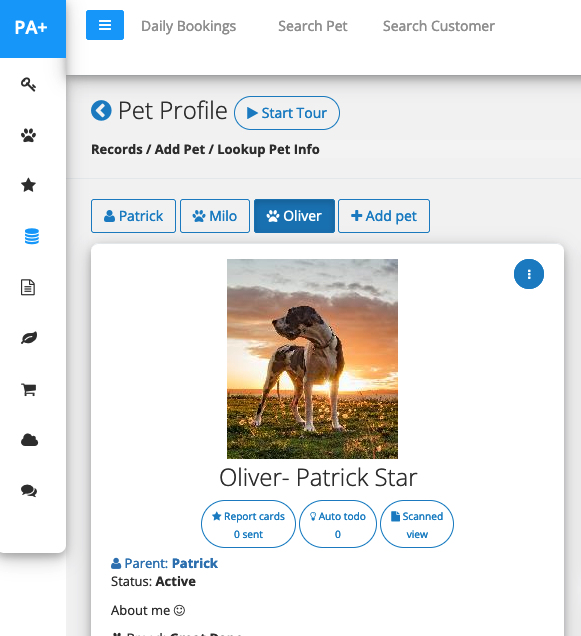 Guide on pet and customer profile pages – PawsAdmin Support Hub | Wake ...